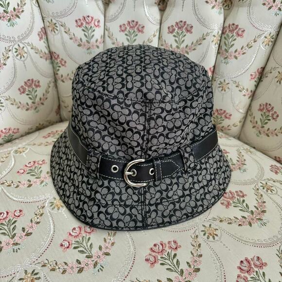 Coach | Accessories | Vintage 200s Coach Signature Monogram Bucket Hat ...